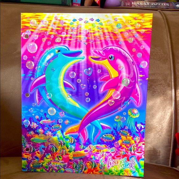 Lisa Frank | Accessories | Lisa Frank Dolphin Folder 2 Pocket Folder ...